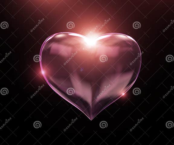 Glass Heart stock illustration. Illustration of holiday - 13263846