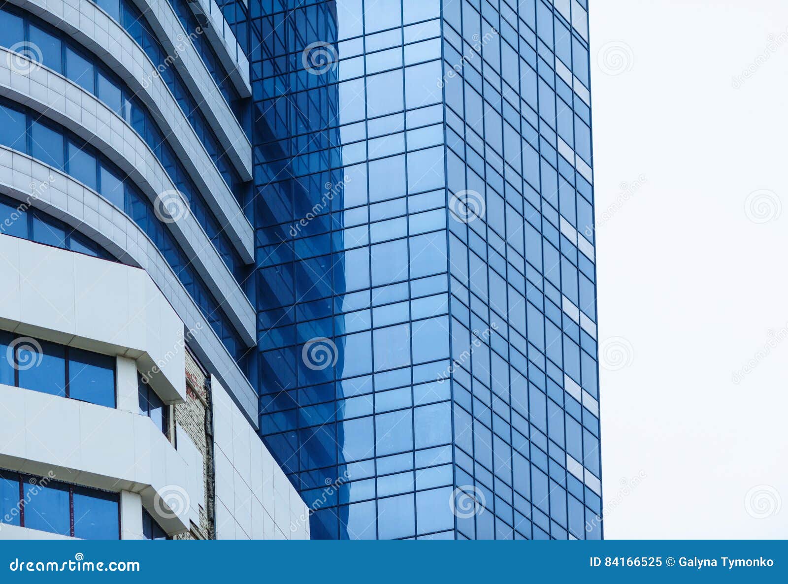 Glass High-rise Office Building on a Background of the Sky Stock Image ...