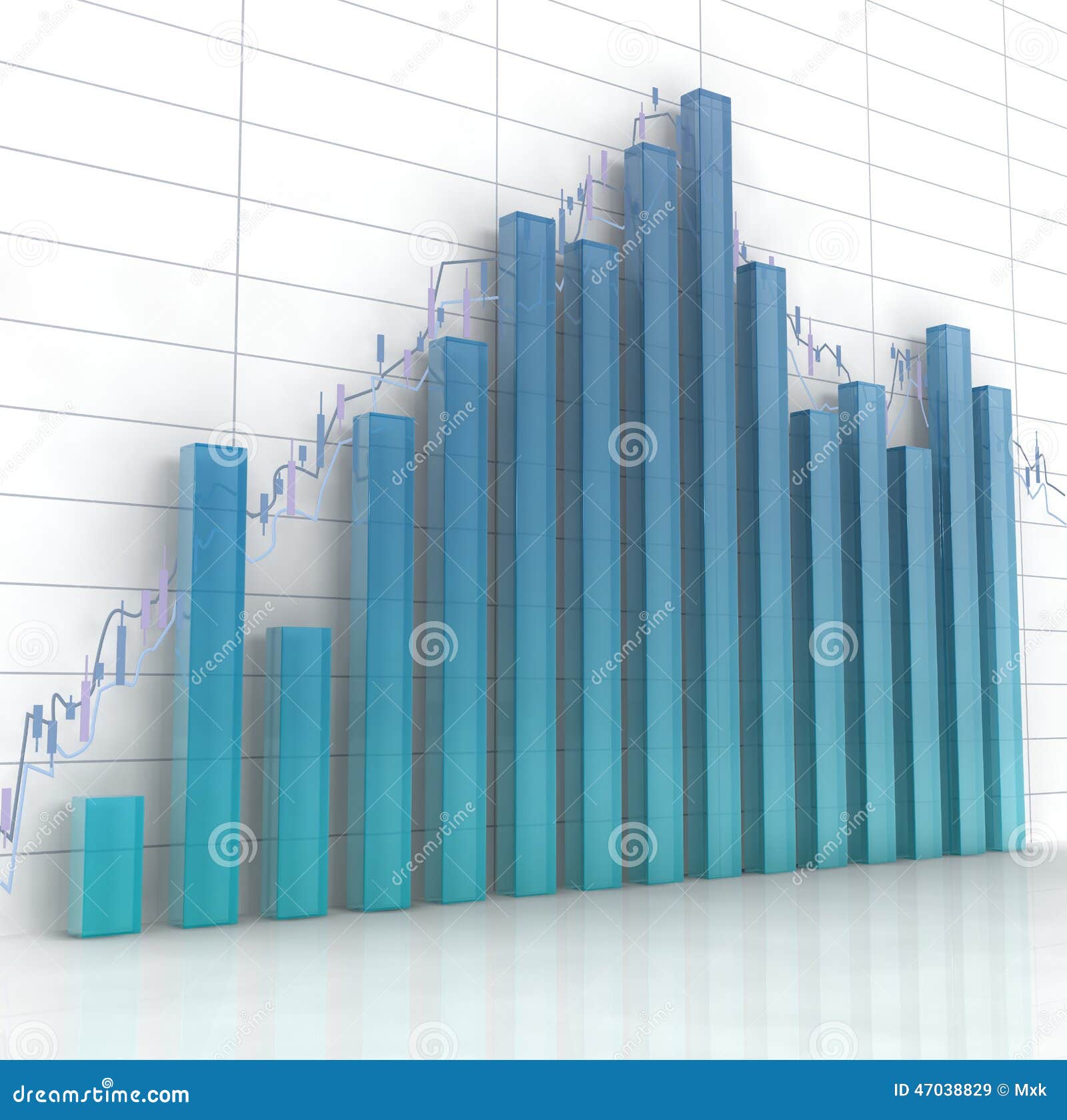 Glass histogram stock illustration. Illustration of improvement - 47038829