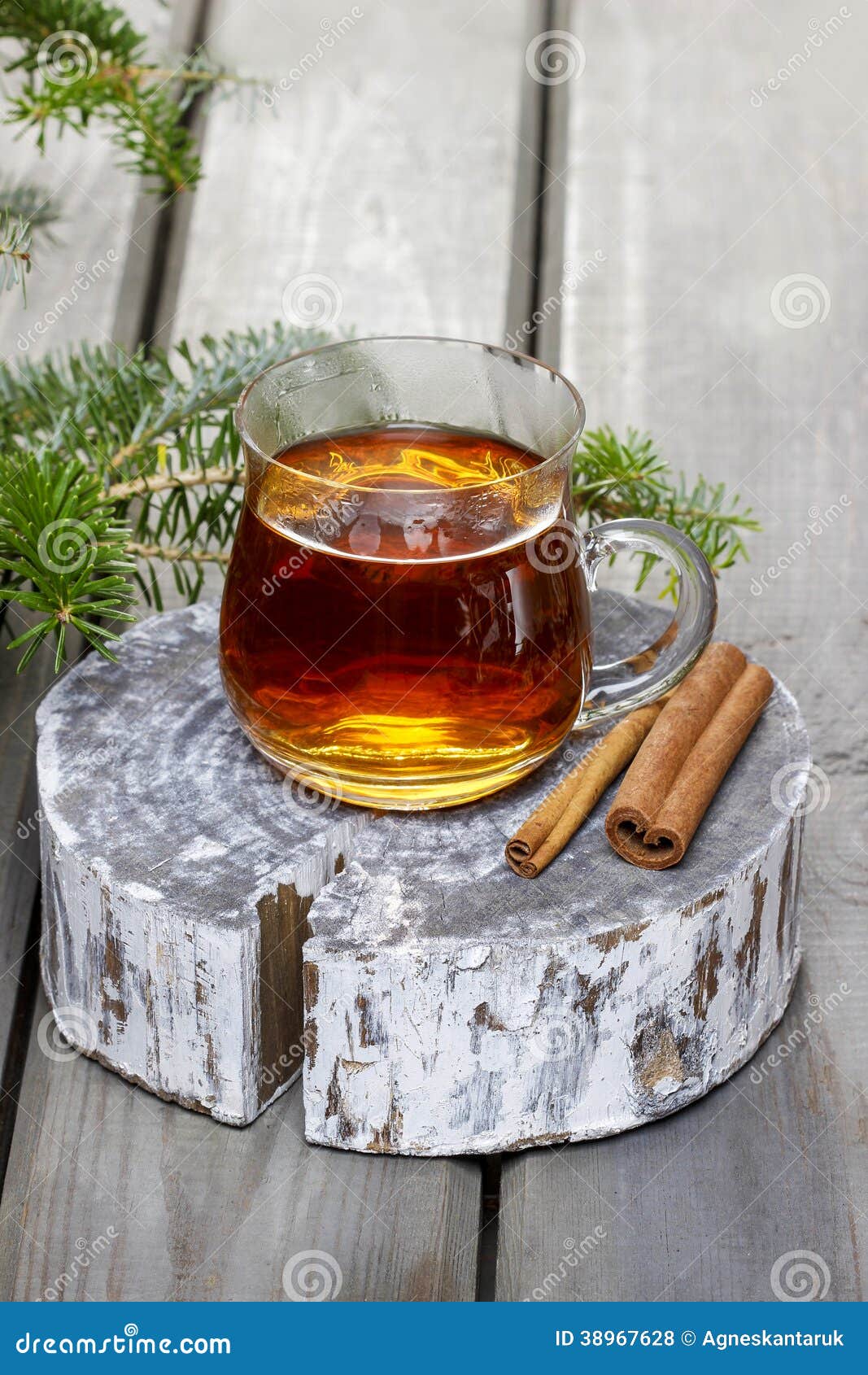 Glass of Hot Tea on Wooden Background Stock Photo - Image of light ...