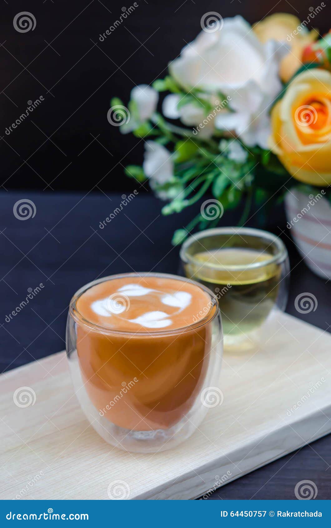 Glass hot thai tea cup stock image. Image of caffeine - 64450757