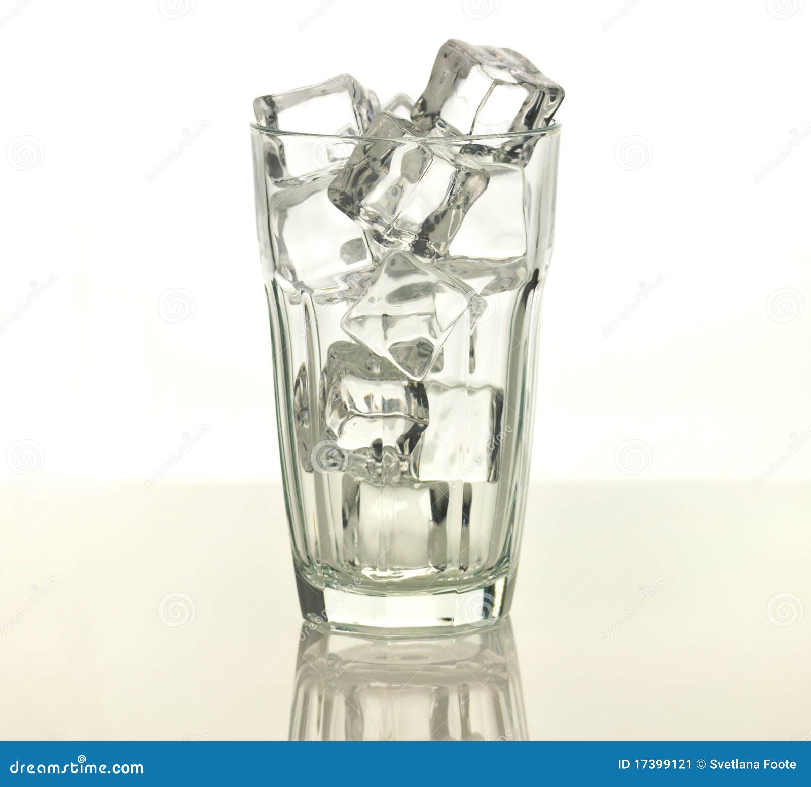Glass with ice stock image. Image of cube, transparent - 17399121