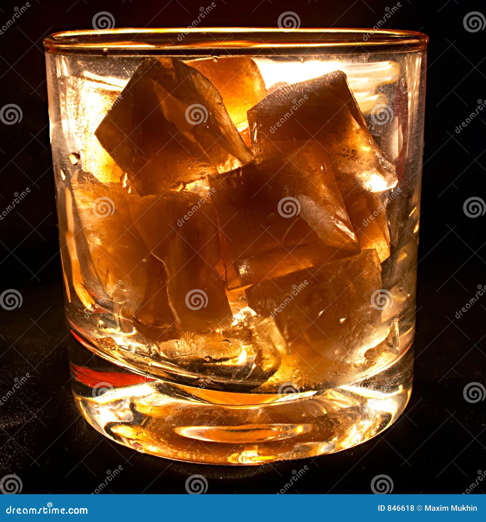 Glass with ice stock photo. Image of alcohol, dessert, health - 846618