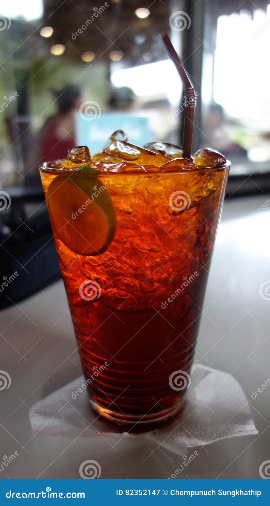 A glass of ice tea stock image. Image of drink, relax - 82352147