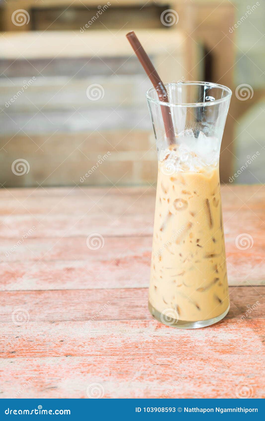 Glass of Iced Expresso Coffee Stock Image - Image of table, caffeine ...