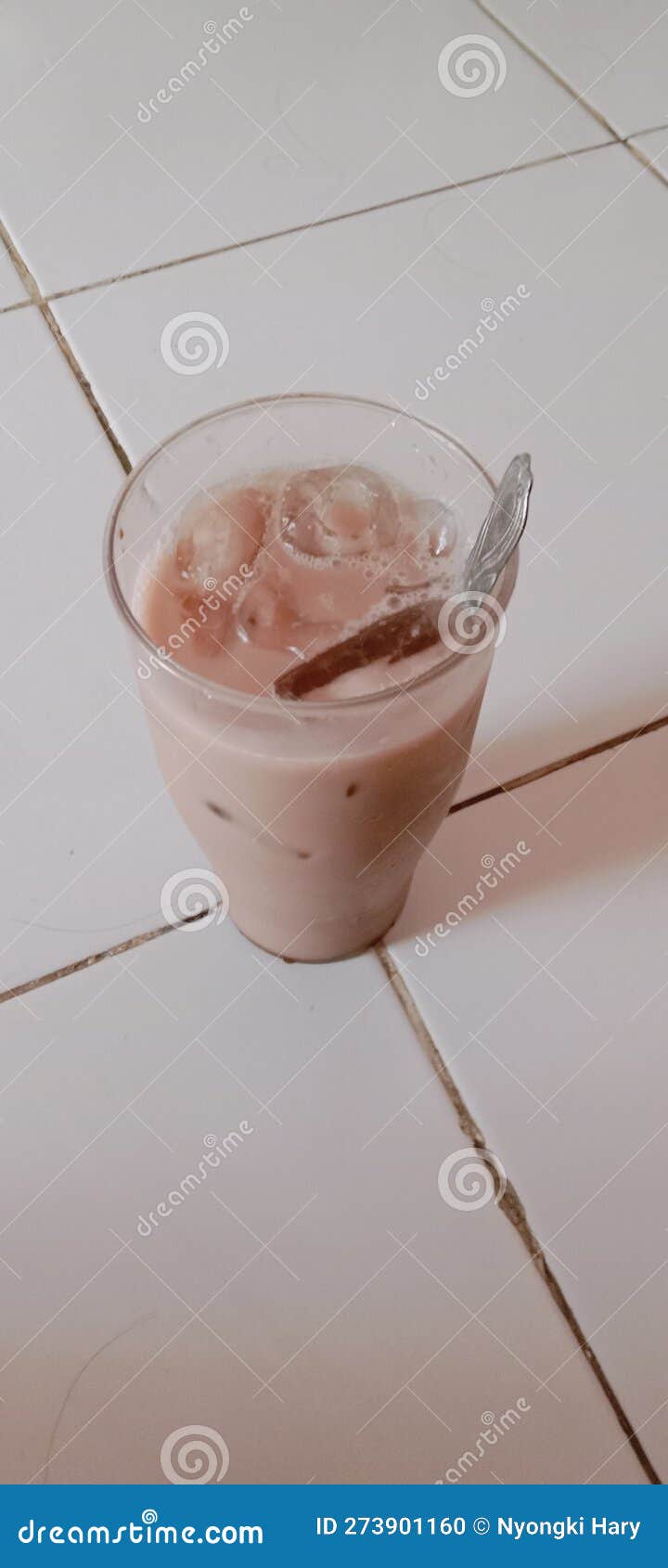 A Glass of Iced Sweet Chocolate Milk Stock Photo - Image of sweet ...
