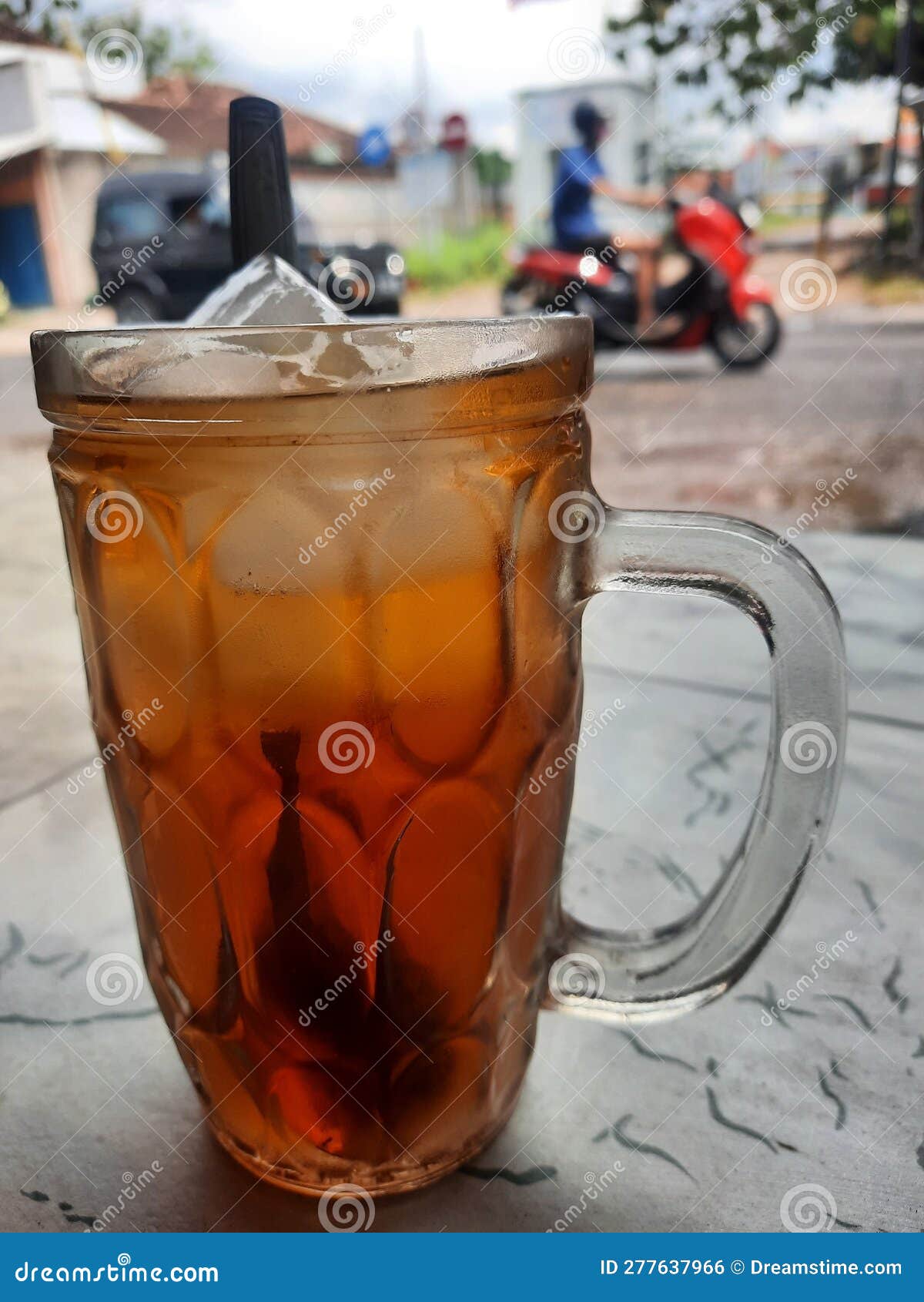 A Glass of Iced Tea on a Hot Day Stock Photo - Image of iced, glass ...
