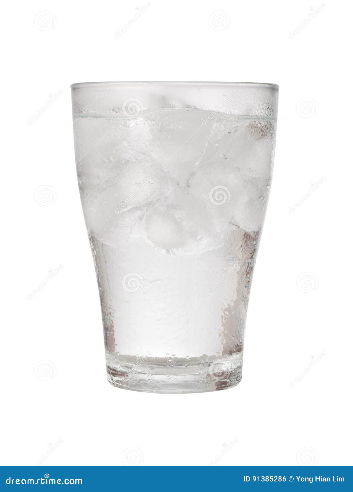 Glass of iced water stock photo. Image of iced, cold - 91385286
