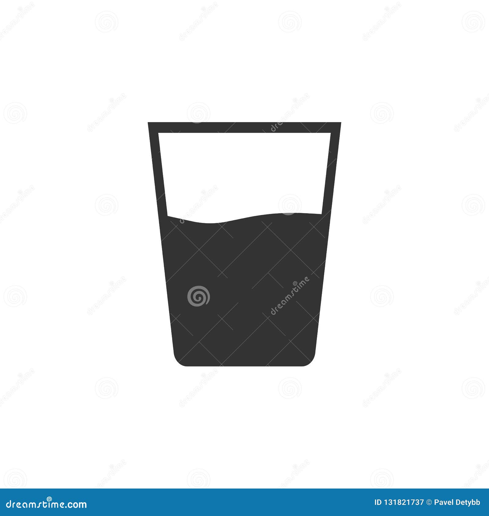 Glass Icon. Vector Illustration. Flat Design. Drinking Glass Symbol ...