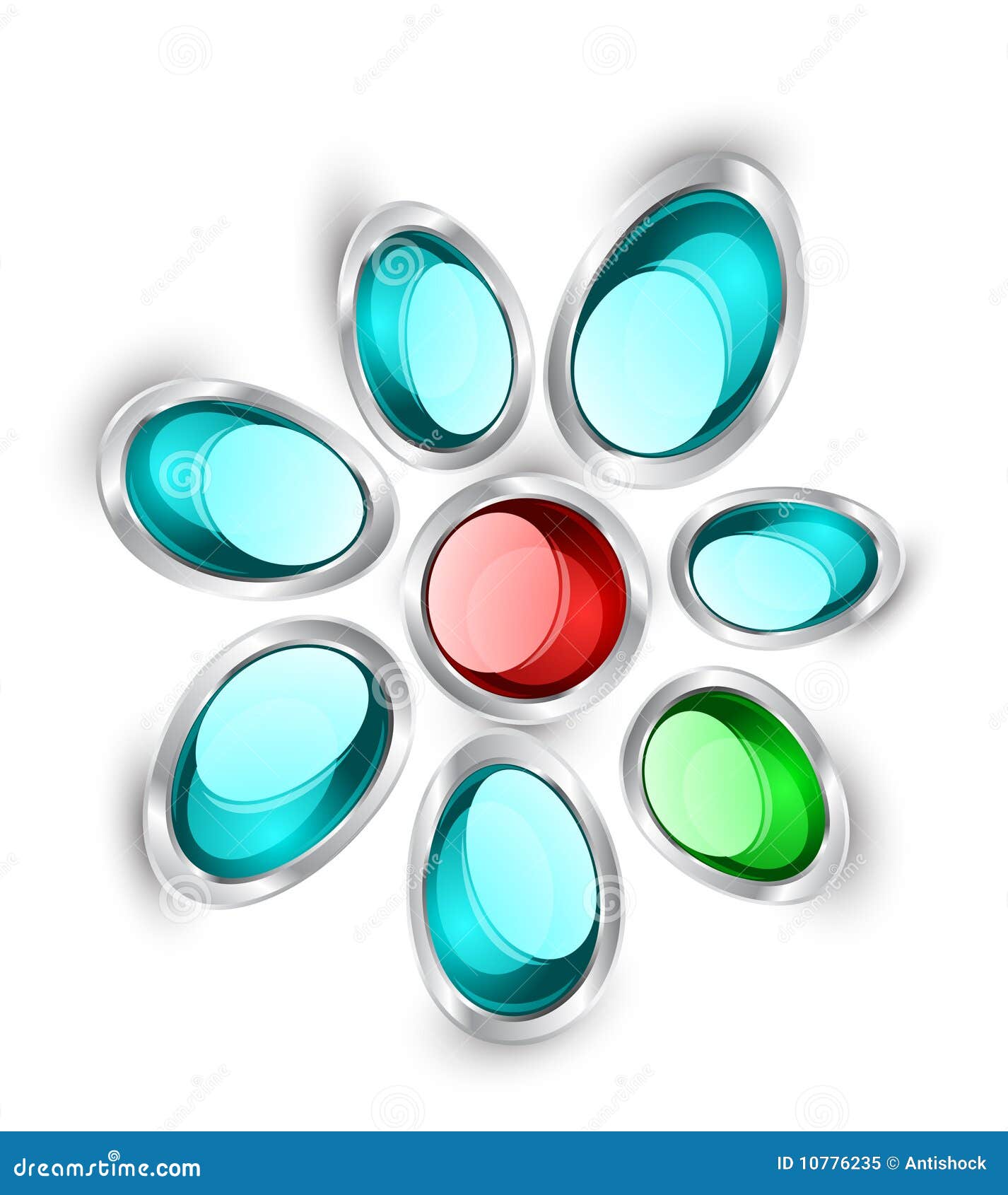 Glass icons stock vector. Illustration of abstract, color - 10776235