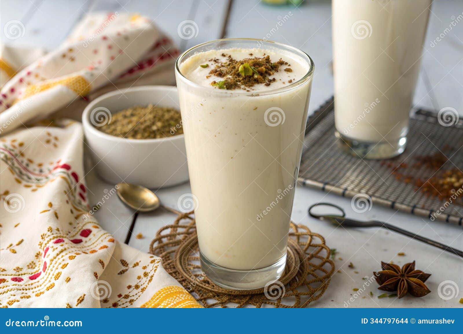 Indian Lassi - Indian Traditional Buttermilk With Yogurt And Spices ...