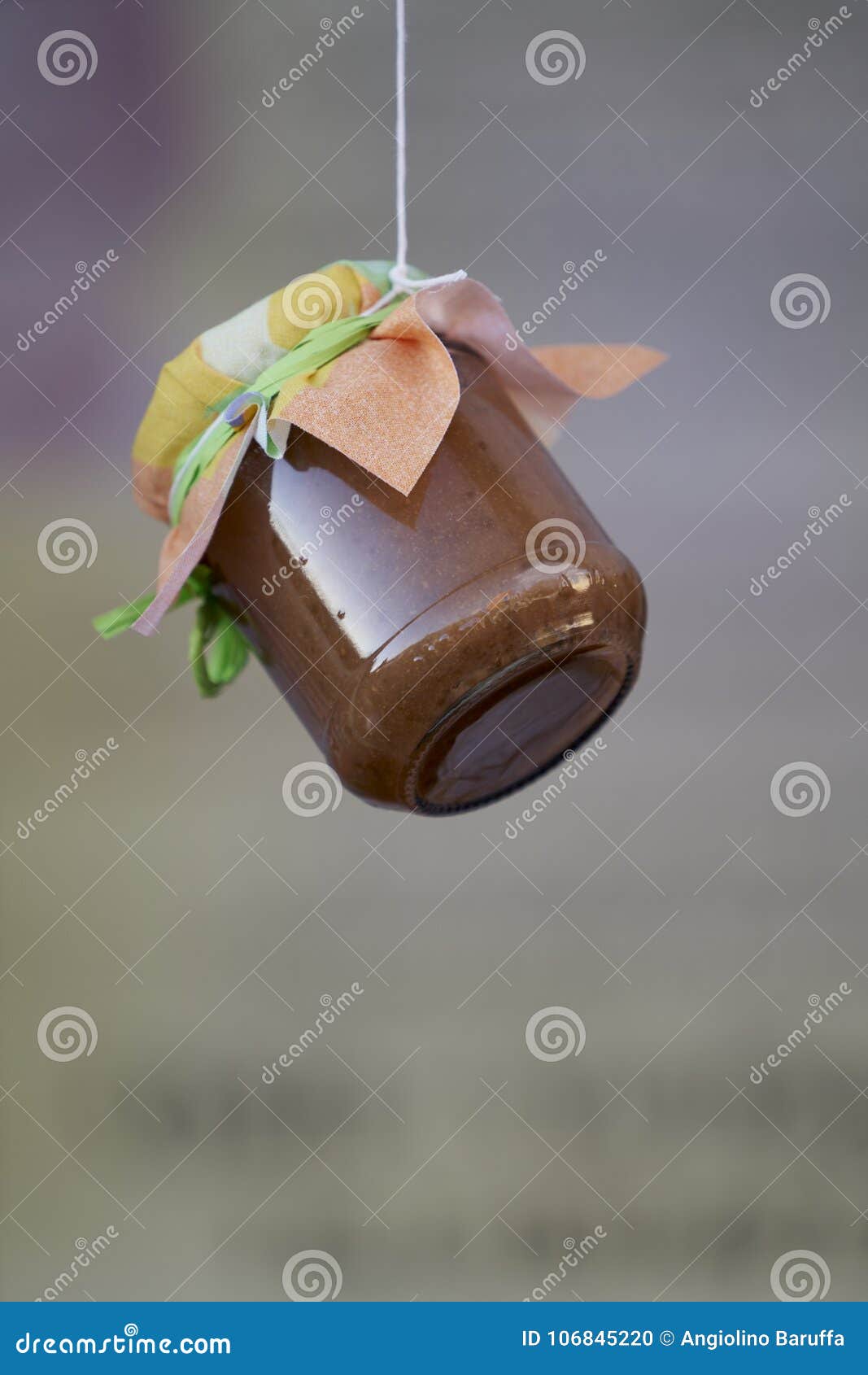 Glass jam jar stock photo. Image of breakfast, food - 106845220