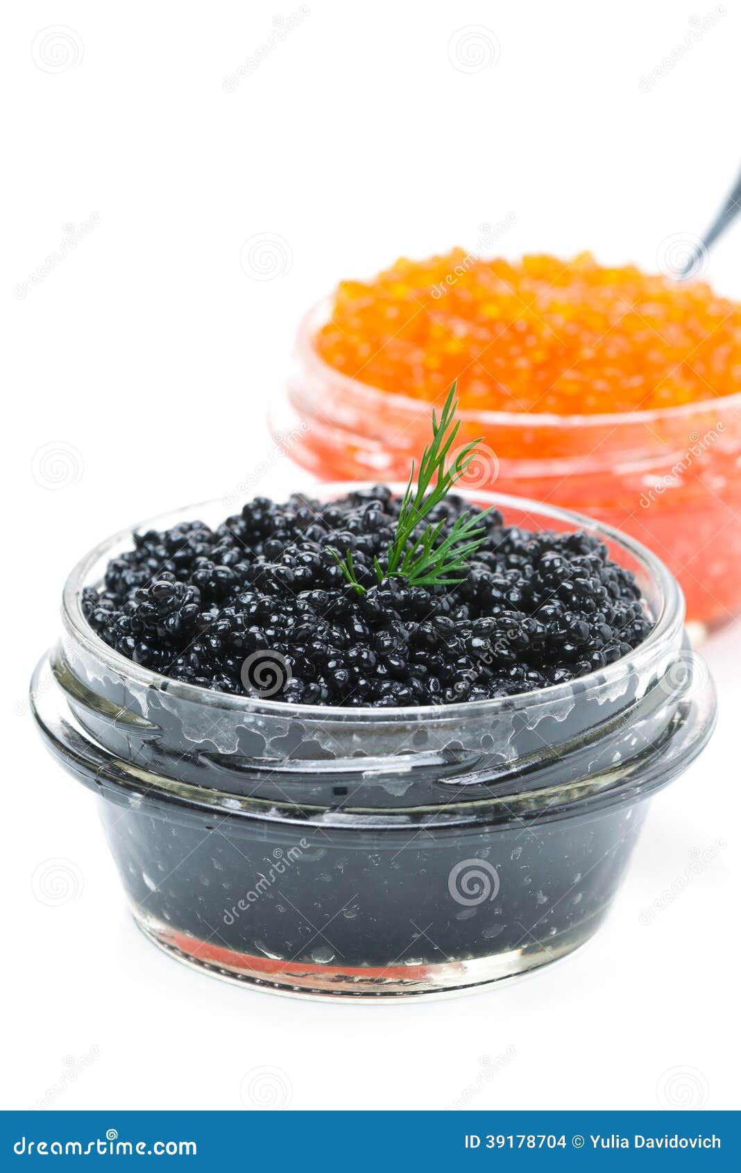 Glass Jar with Black Caviar Close-up, Isolated Stock Photo - Image of ...