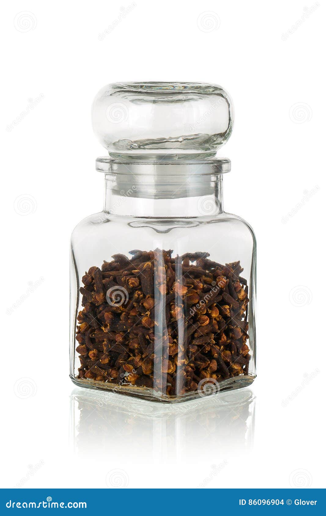 Glass Jar with Clove Isolated Stock Photo - Image of close, asian: 86096904