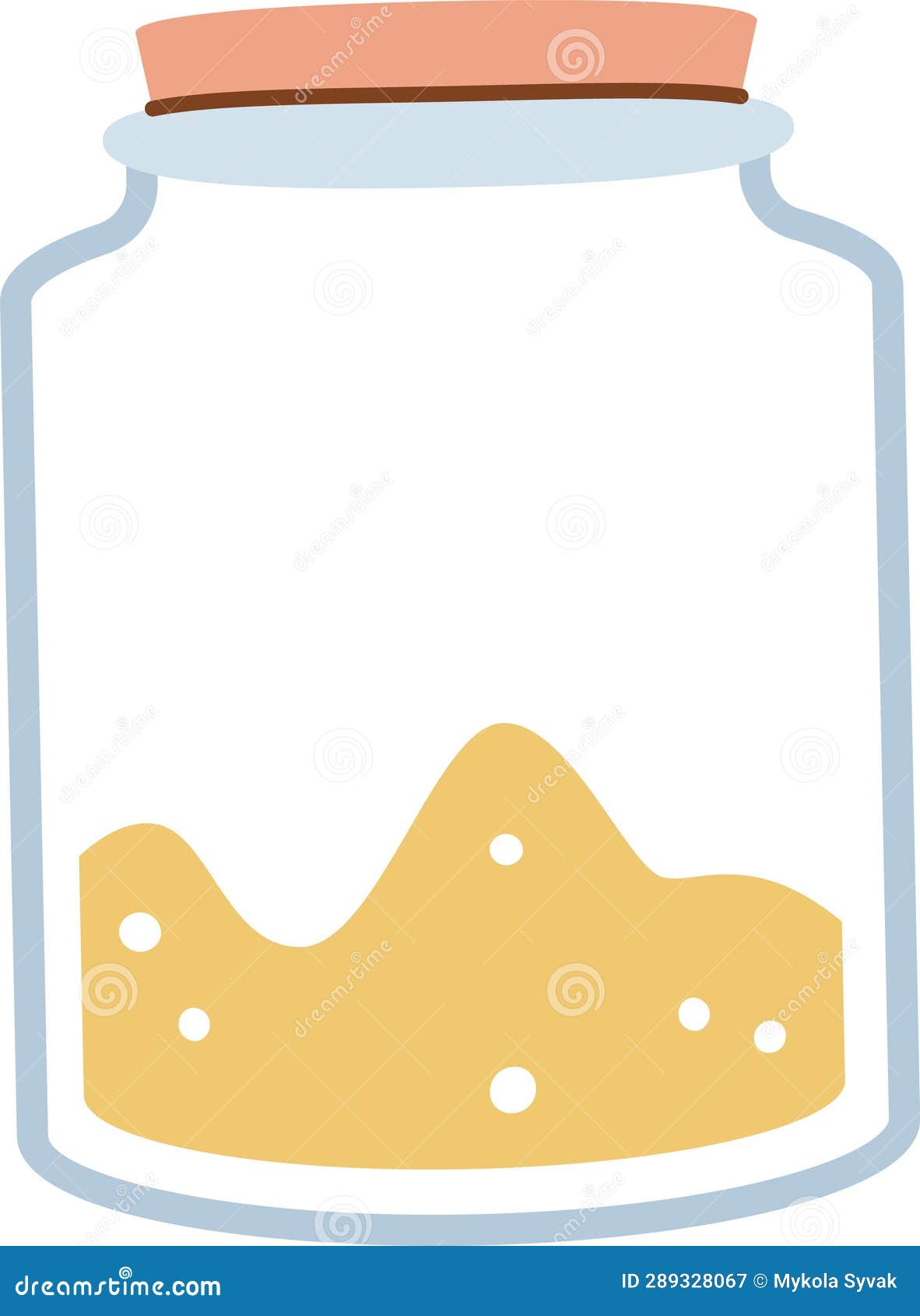 Glass Jar Doodle stock vector. Illustration of empty - 289328067