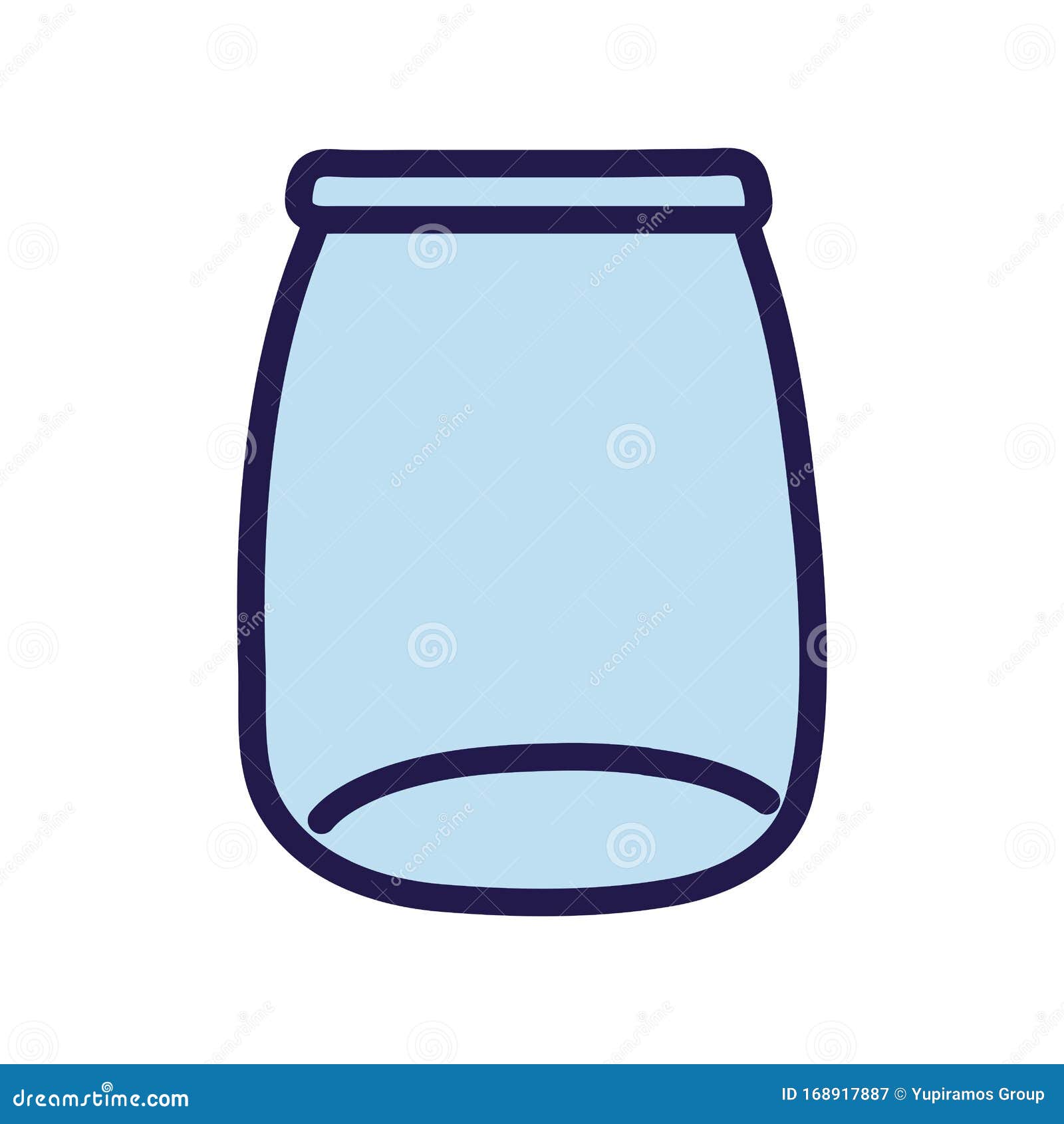 Glass Jar Empty Object Icon Stock Vector - Illustration of container ...