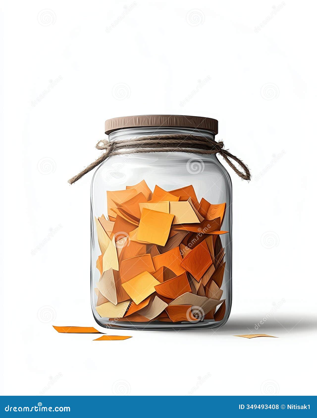 A Glass Jar Filled with Colorful Sticky Notes Perfect for Organization ...