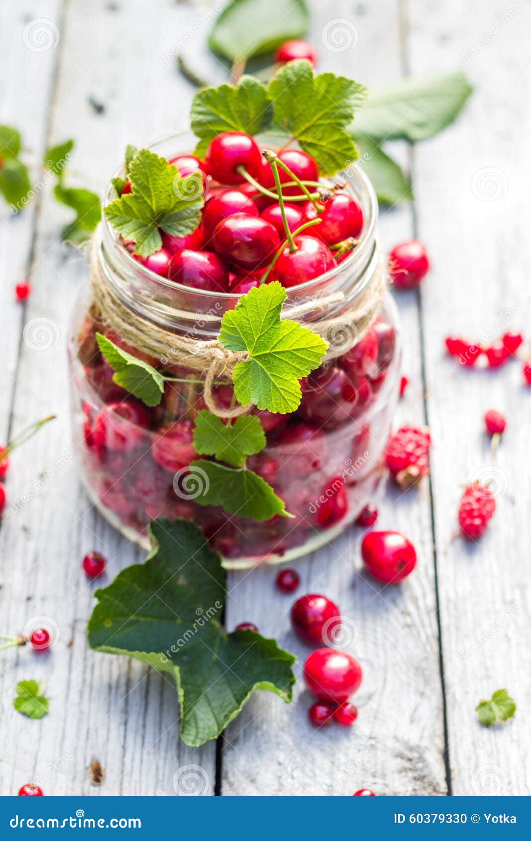 Glass Jar Fruits Cherries Currants Stock Photo - Image of food, harvest ...