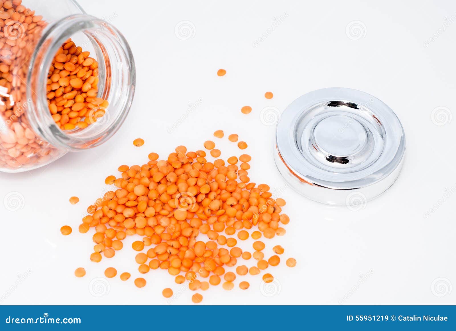 Glass Jar Full of Red Lentil Stock Image - Image of food, healthy: 55951219