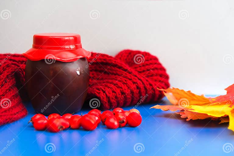 Glass Jar With Jam Stock Image Image Of Background 102108517