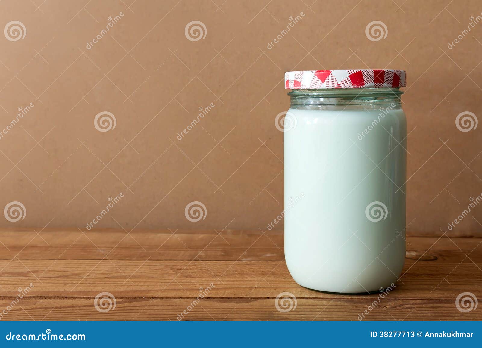 Glass jar with milk. stock image. Image of beverage, clean - 38277713