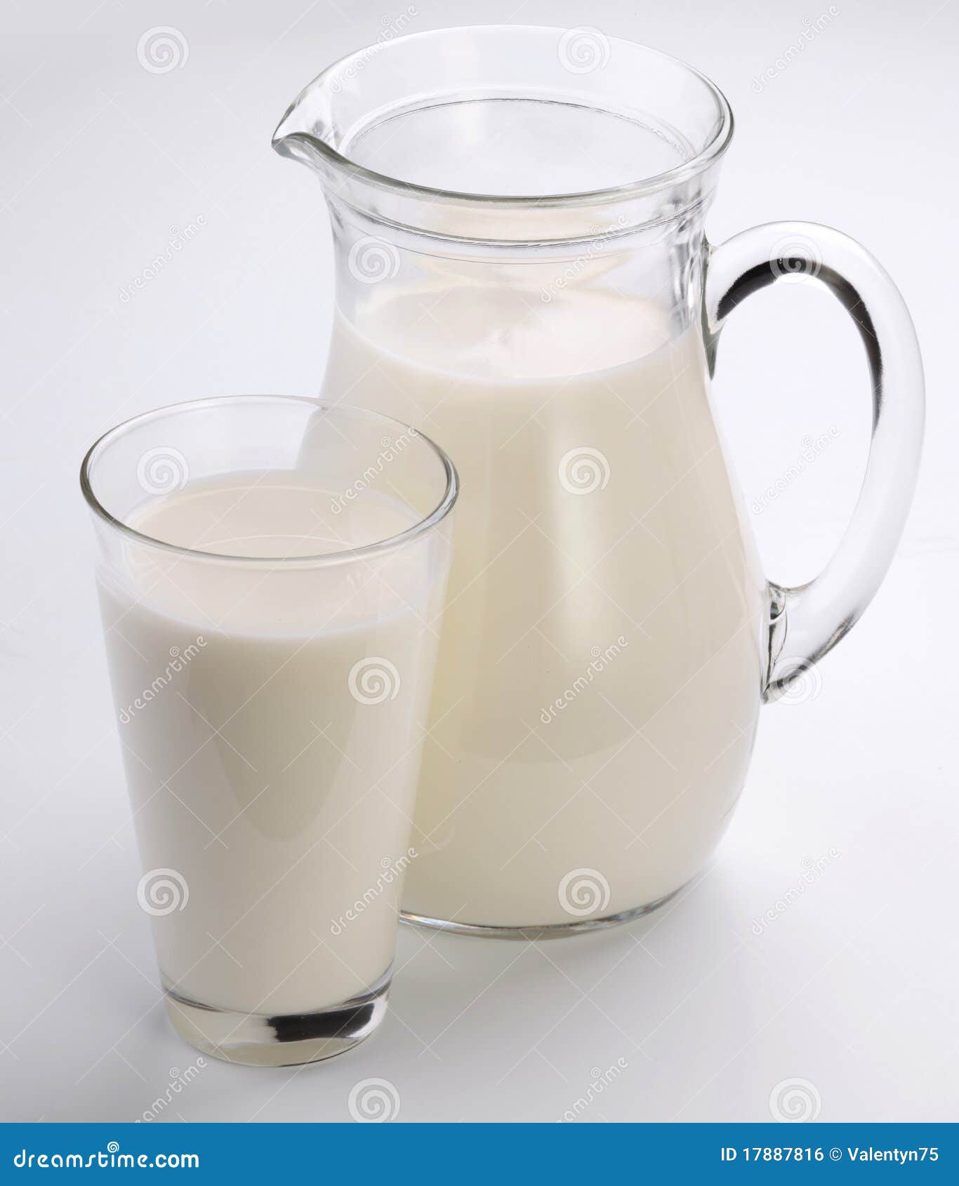 Glass and Jar of Milk. Photo. Stock Photo - Image of liquid, food: 17887816