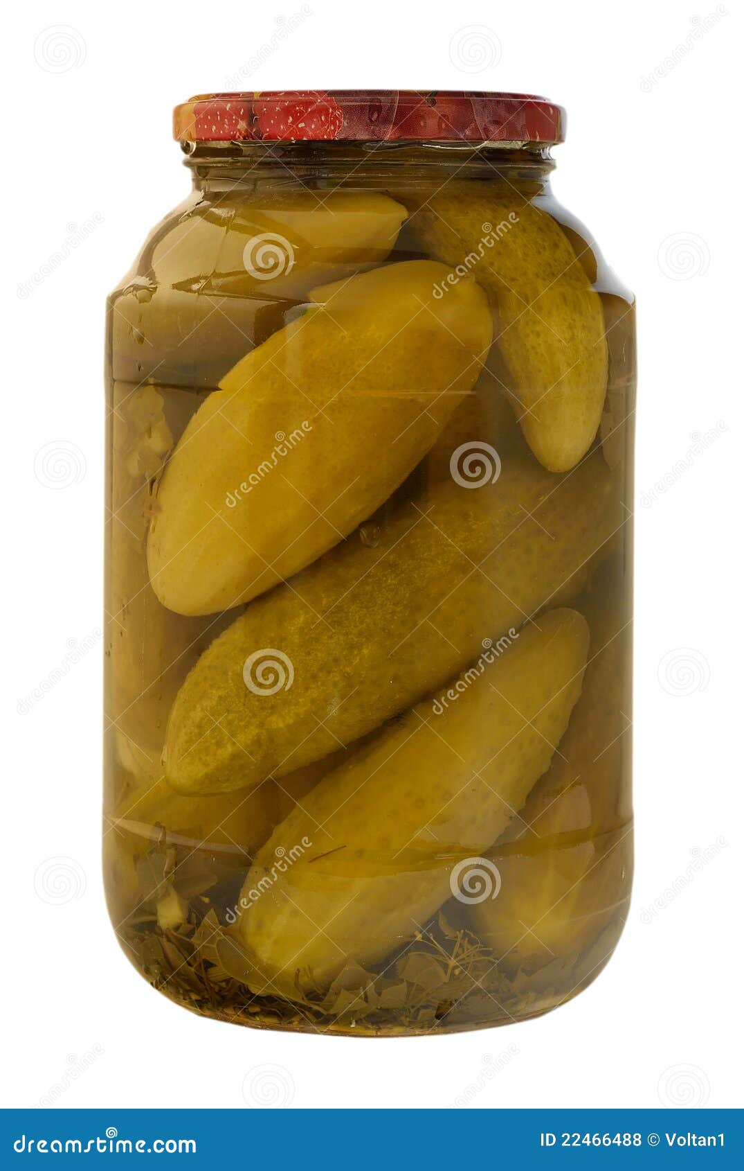 Glass Jar of Preserved Gherkins Stock Photo - Image of full, freshness ...