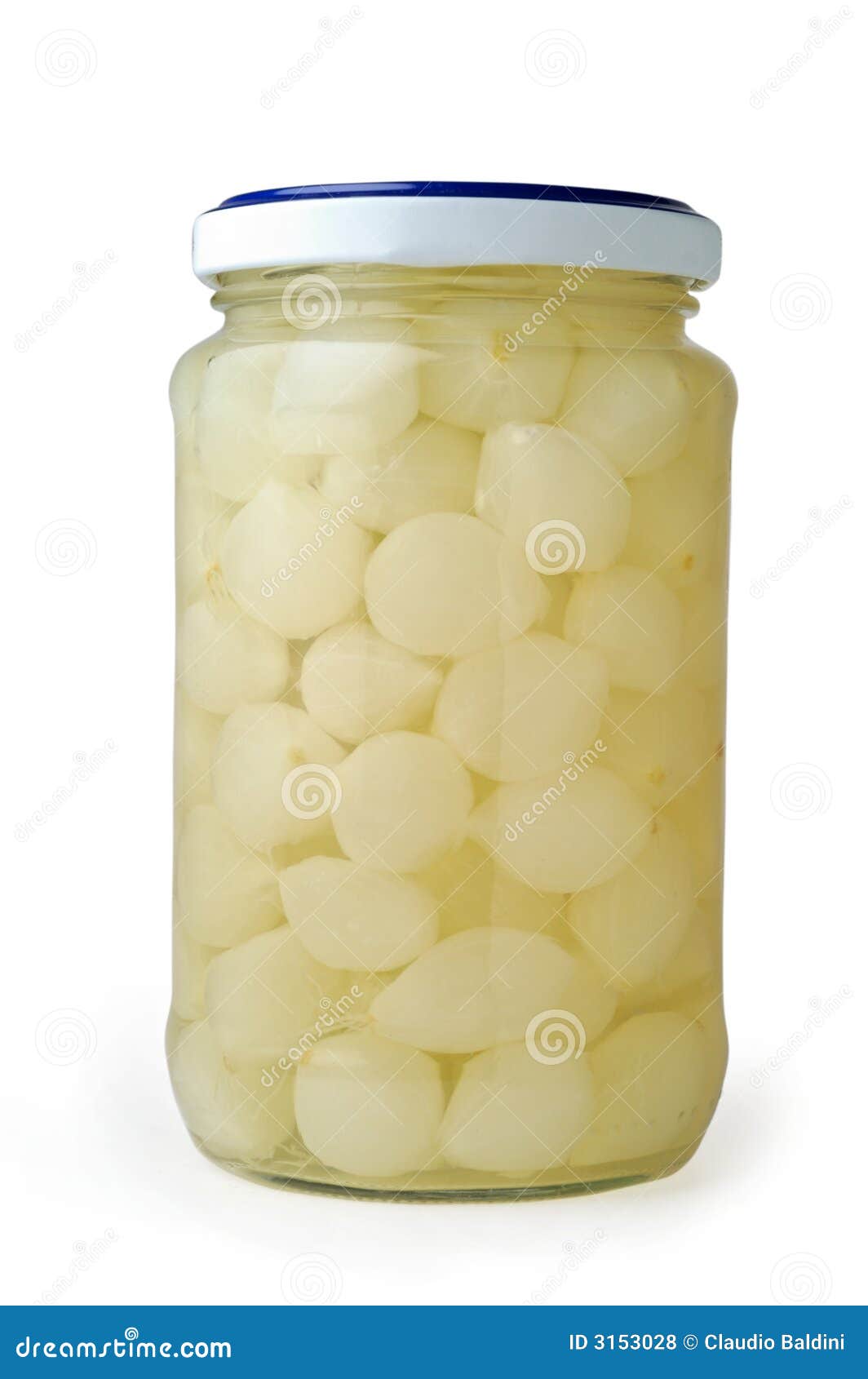 Glass Jar of Preserved Onions Stock Photo - Image of path, appetizer ...