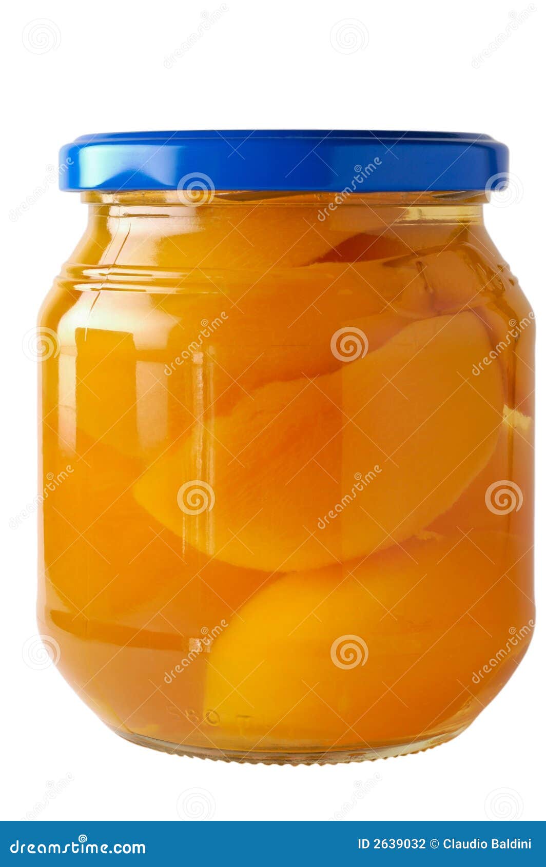 Glass Jar of Preserved Peaches Stock Photo - Image of simplicity, macro ...