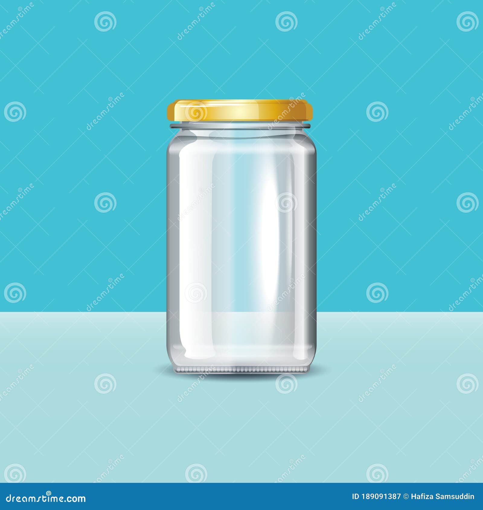Glass Jar. Vector Illustration Decorative Design Stock Vector ...