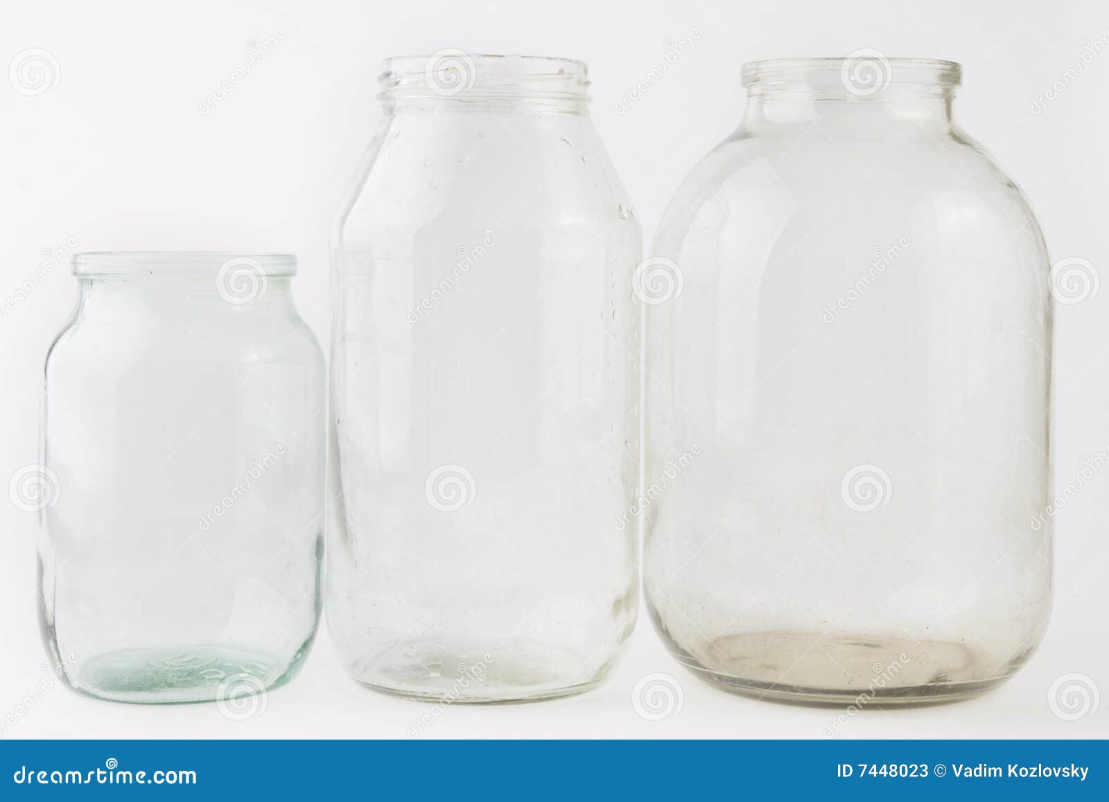 Glass jars stock image. Image of open, glossy, store, isolated - 7448023