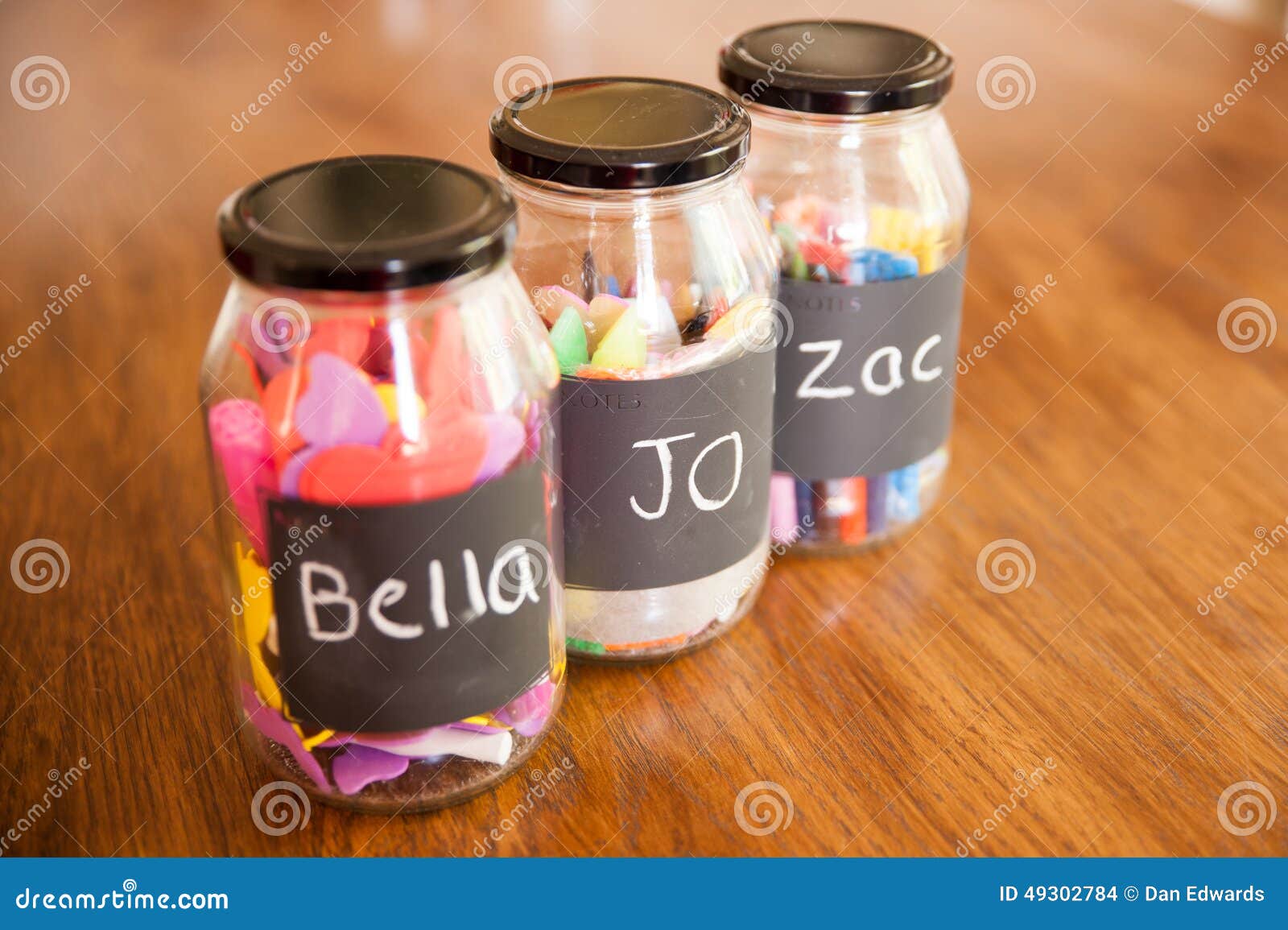 Glass jars stock photo. Image of chalk, crafts, toys - 49302784