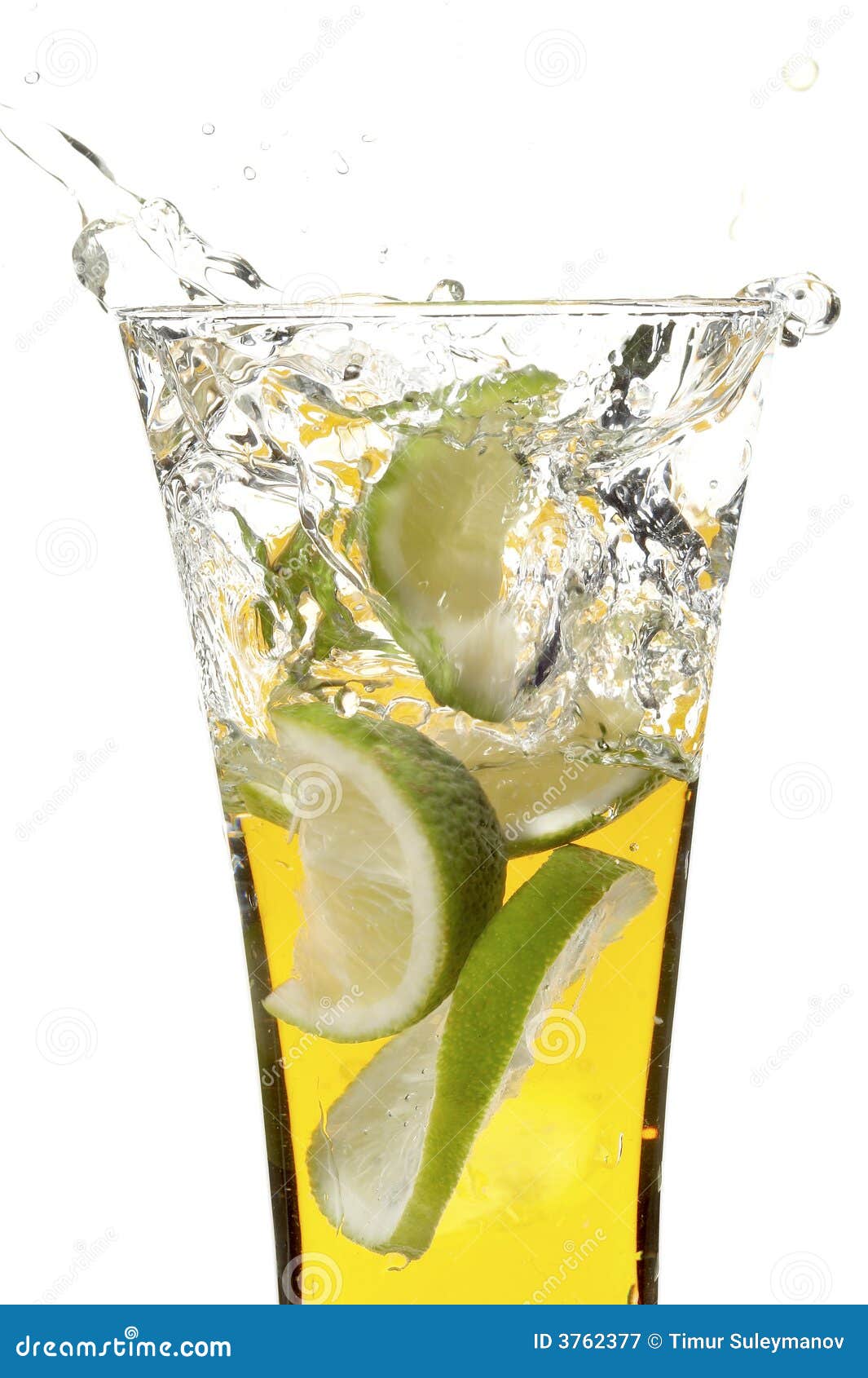 Glass with juice and lemon stock image. Image of lime - 3762377