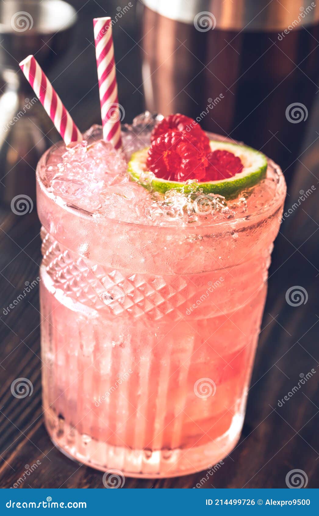 Glass of Knickerbocker Cocktail Stock Photo - Image of garnished ...
