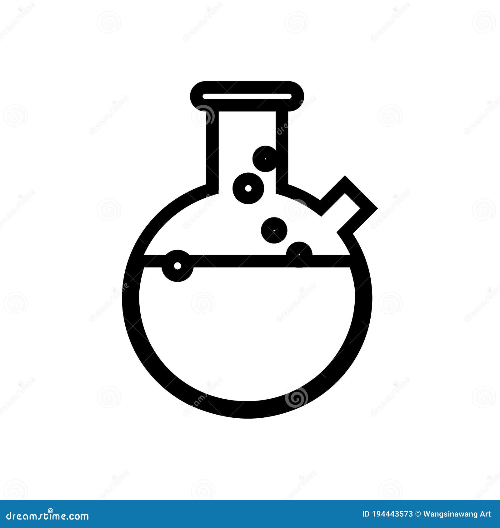 Glass lab symbol stock vector. Illustration of icon - 194443573