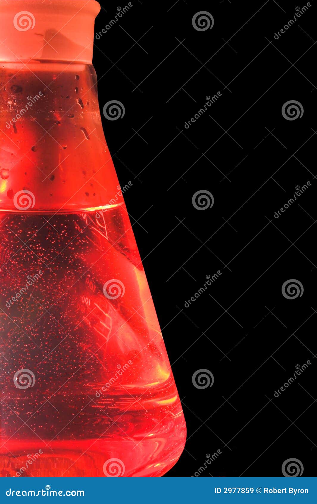 Glass laboratory beaker stock image. Image of covered - 2977859
