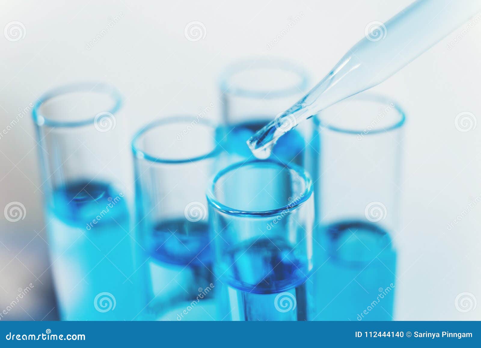 Glass Laboratory Chemical Test in Lap Room. Science Concept Stock Photo ...