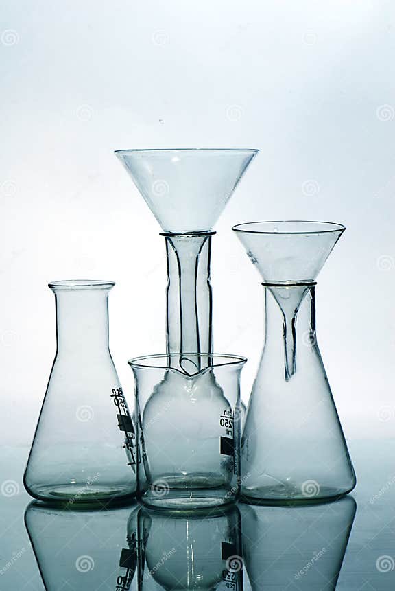 Glass laboratory equipment stock image. Image of chemistry - 12042031