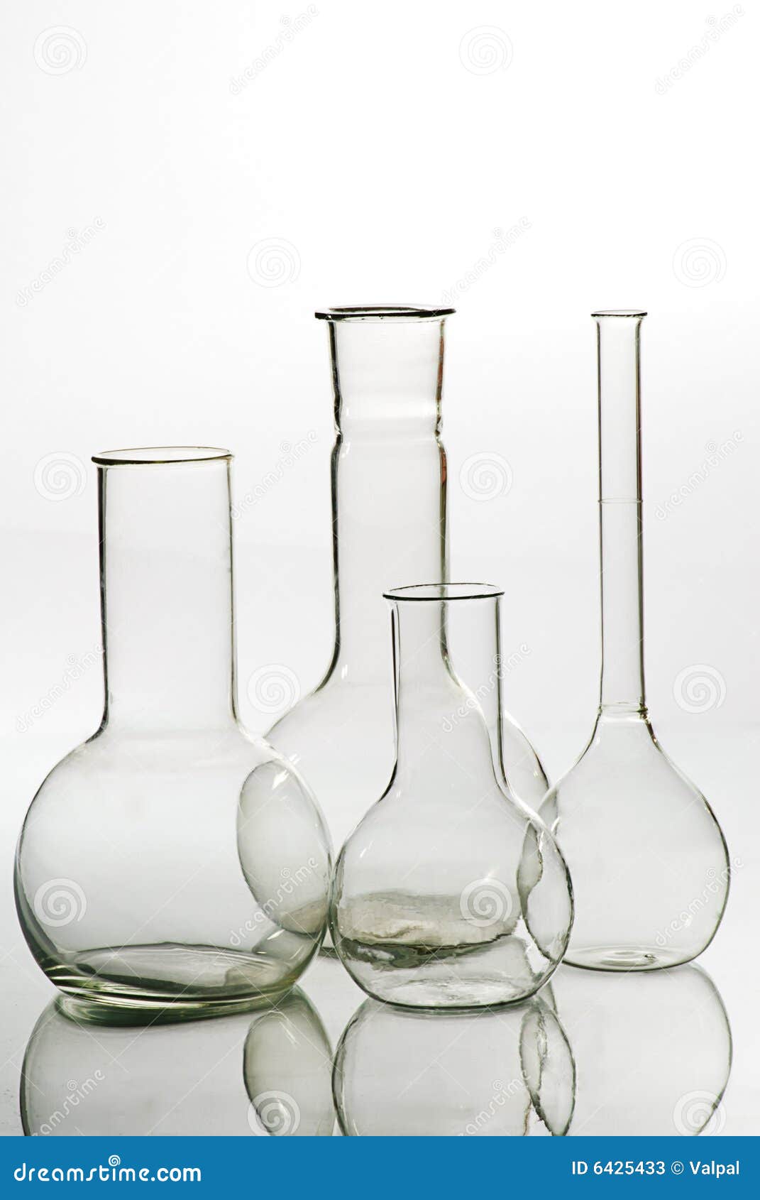 Glass laboratory equipment stock image. Image of empty - 6425433