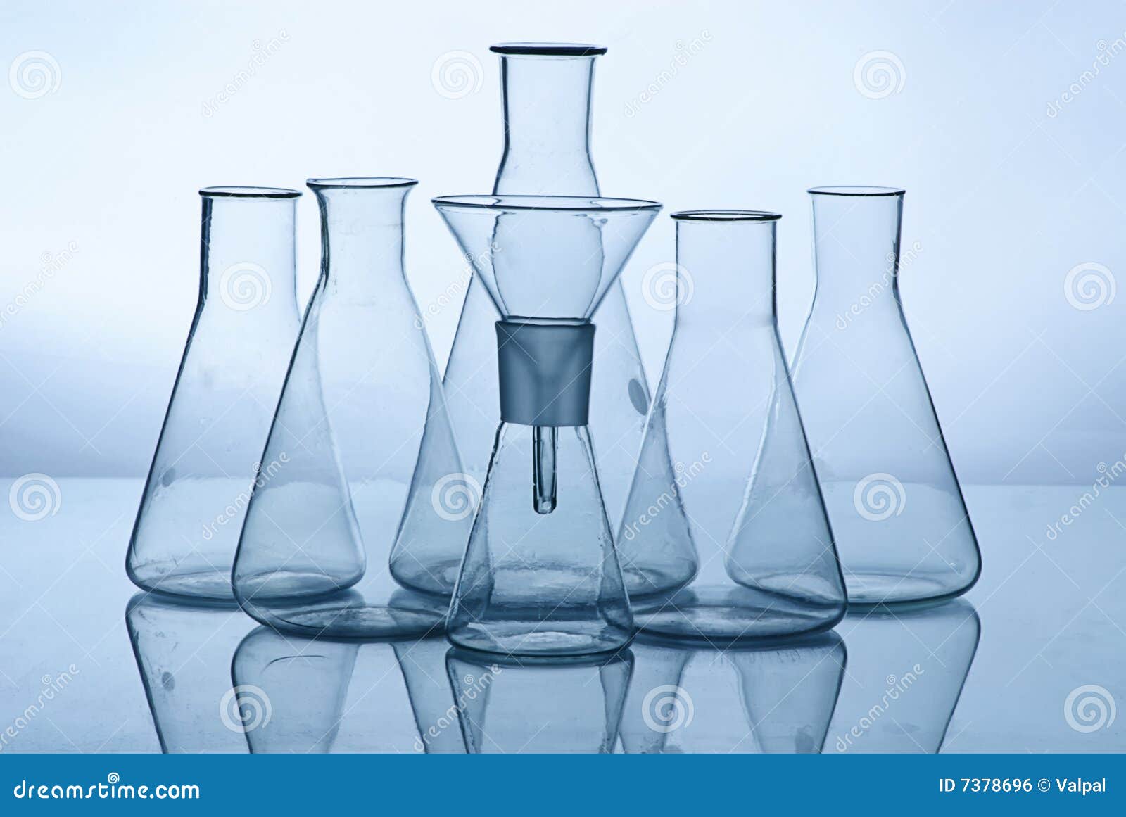 Glass laboratory equipment stock photo. Image of measuring - 7378696