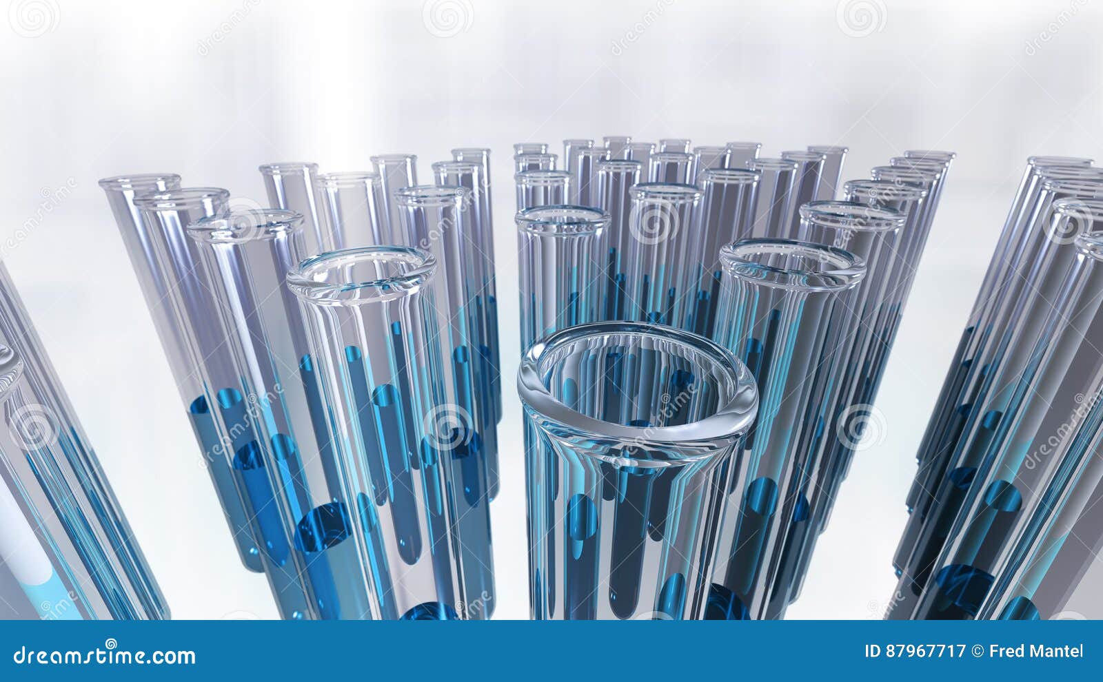 Glass Laboratory Test Tubes in Groups Stock Image - Image of research ...