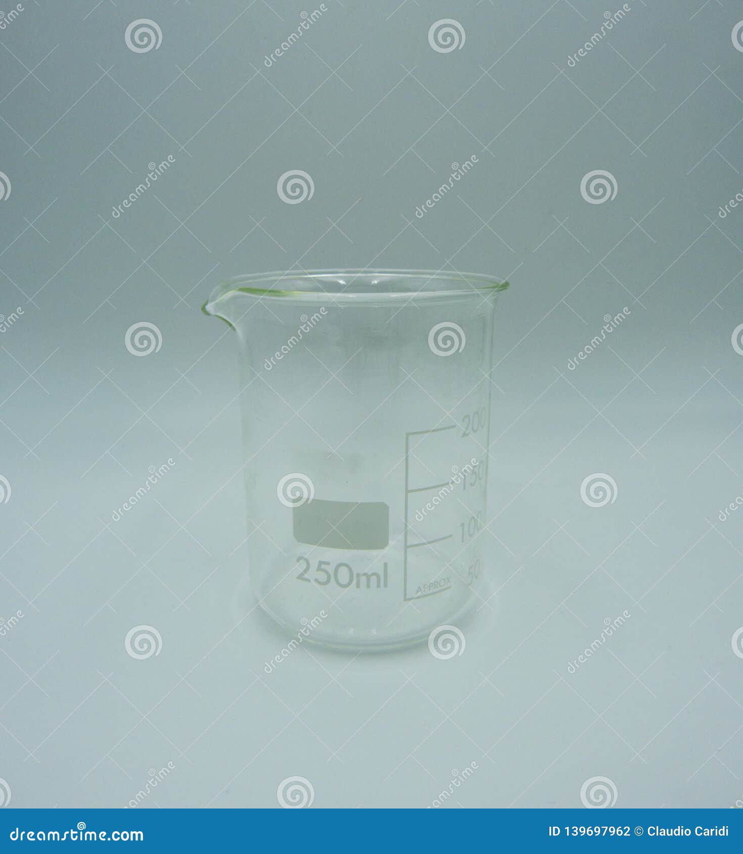 Glass Labware, Graduate Cylinder 50 Ml White Background Stock Photo ...
