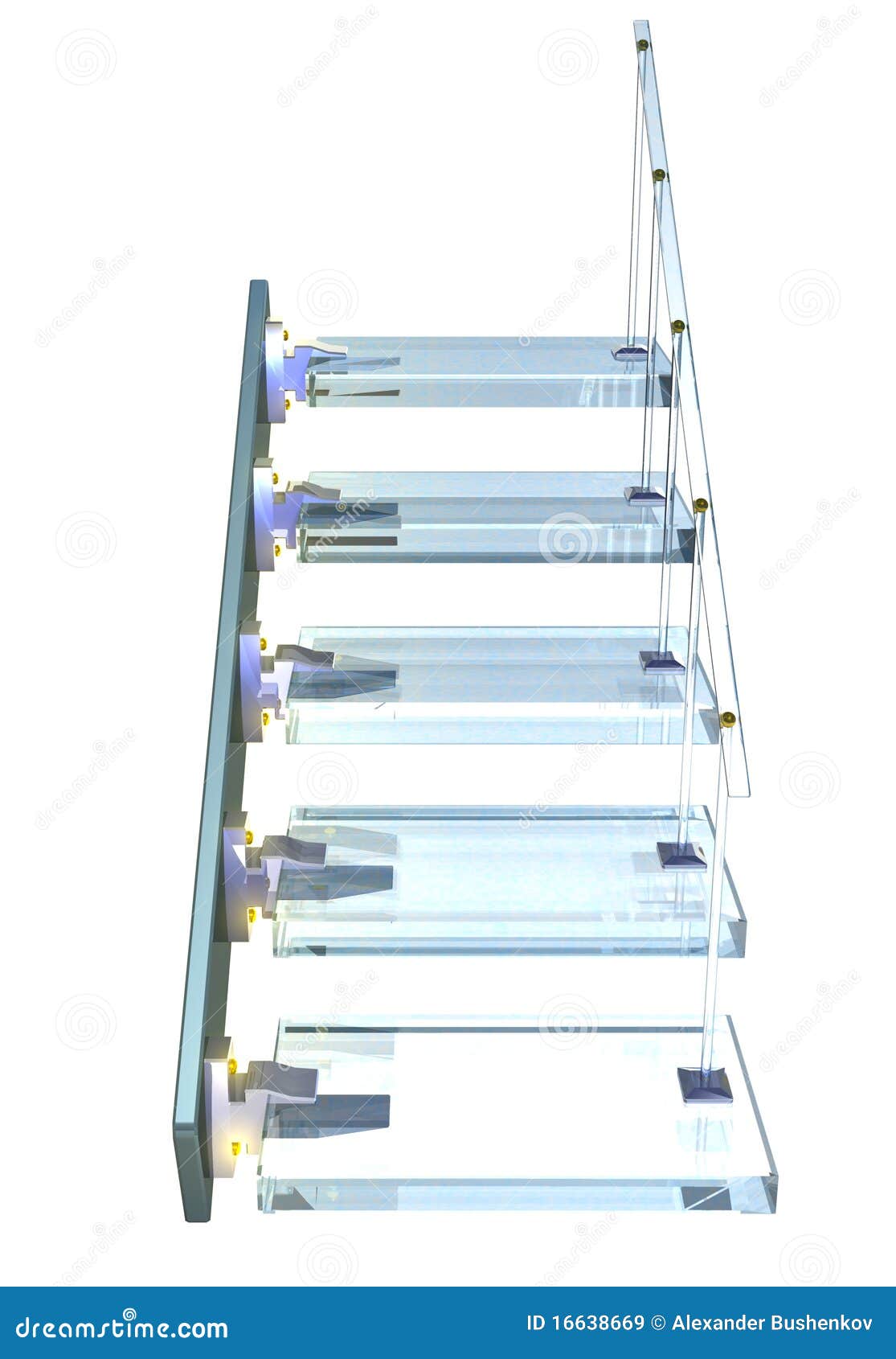 Glass ladder stock illustration. Illustration of exterior - 16638669
