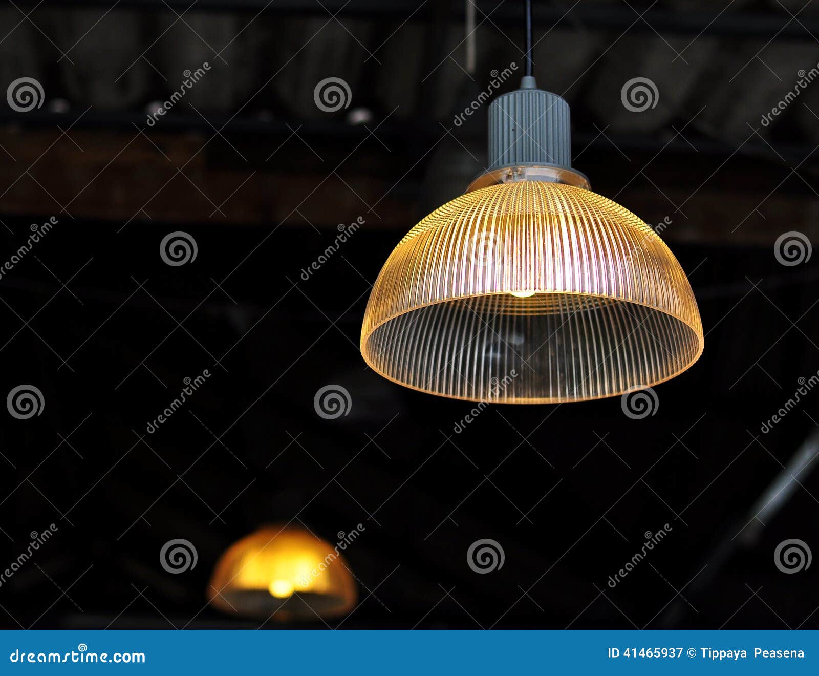 Glass Lamp in coffee shop stock image. Image of wallpaper - 41465937
