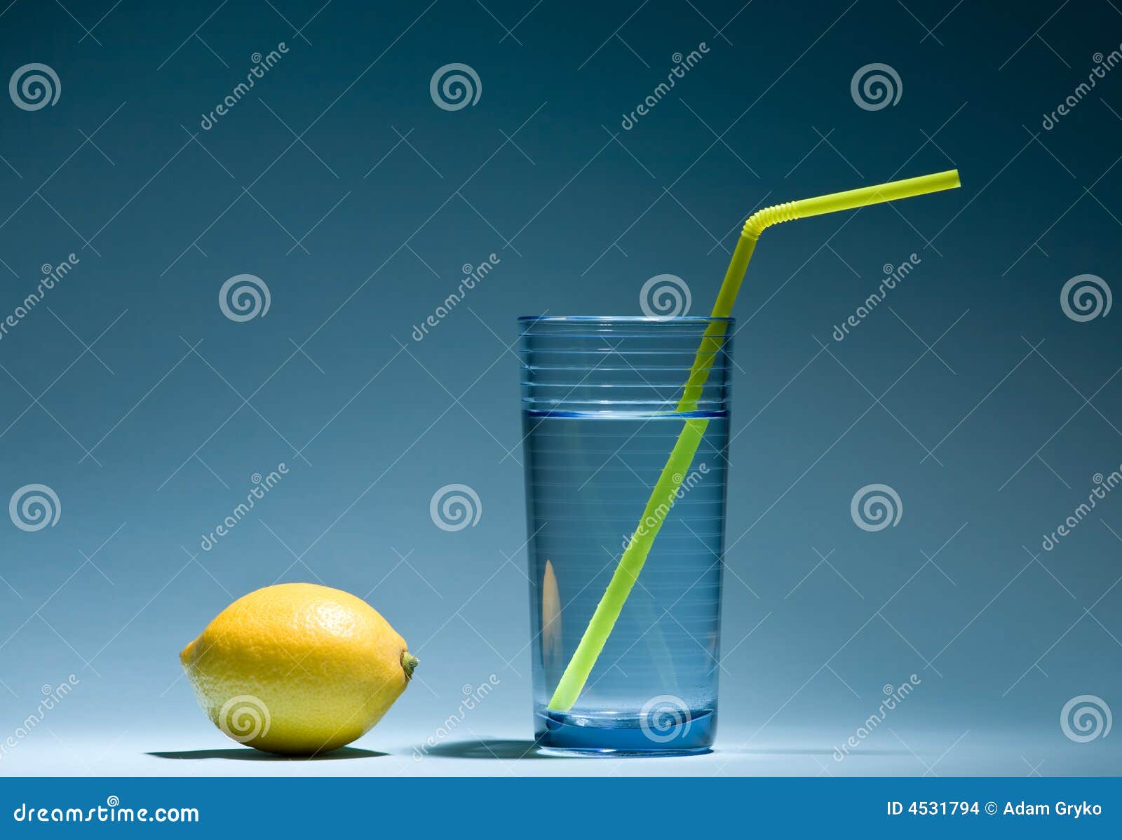 Glass and lemon stock photo. Image of copy, clear, juicy - 4531794
