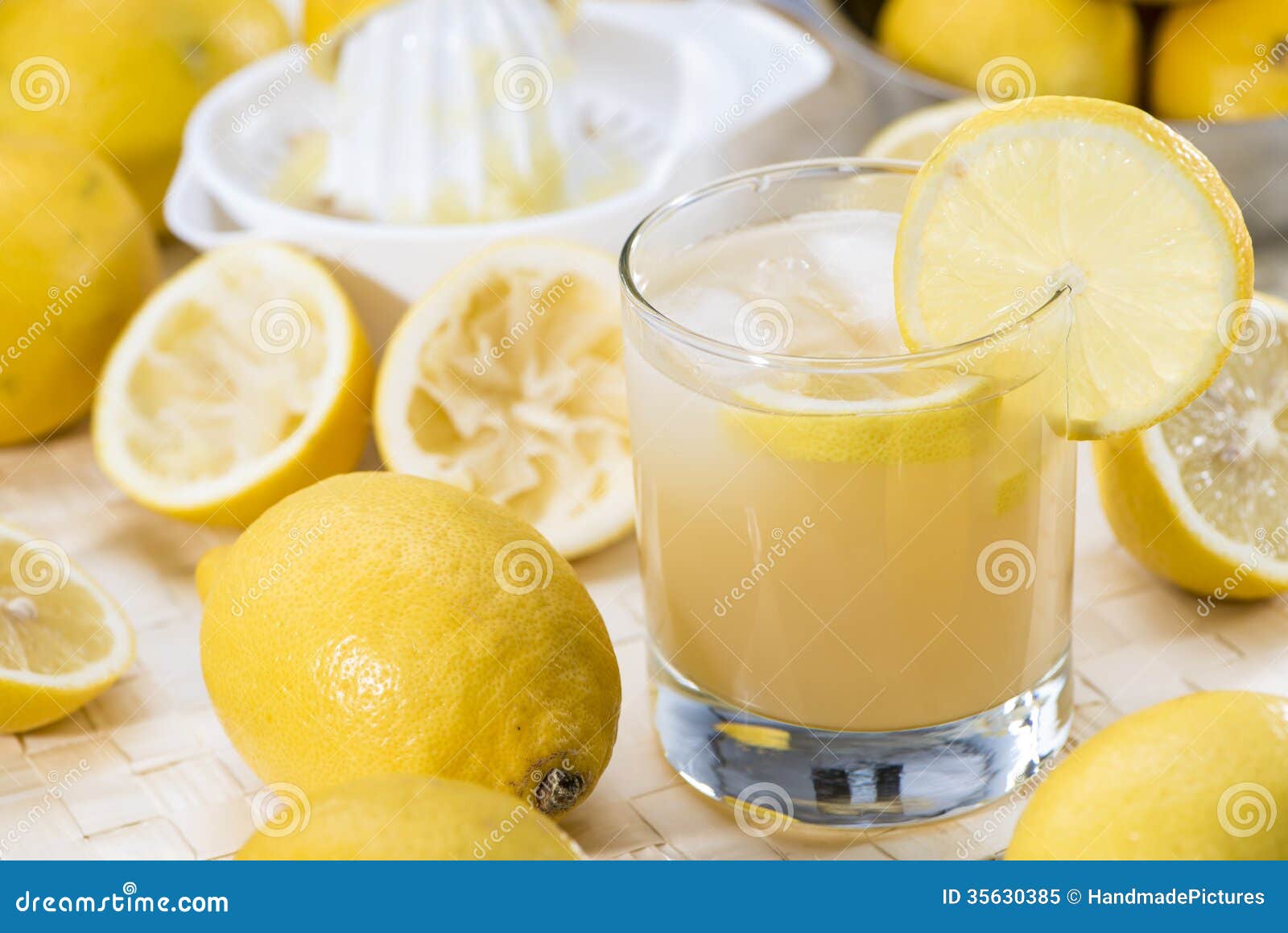 Glass with Lemon Juice stock image. Image of healthy - 35630385