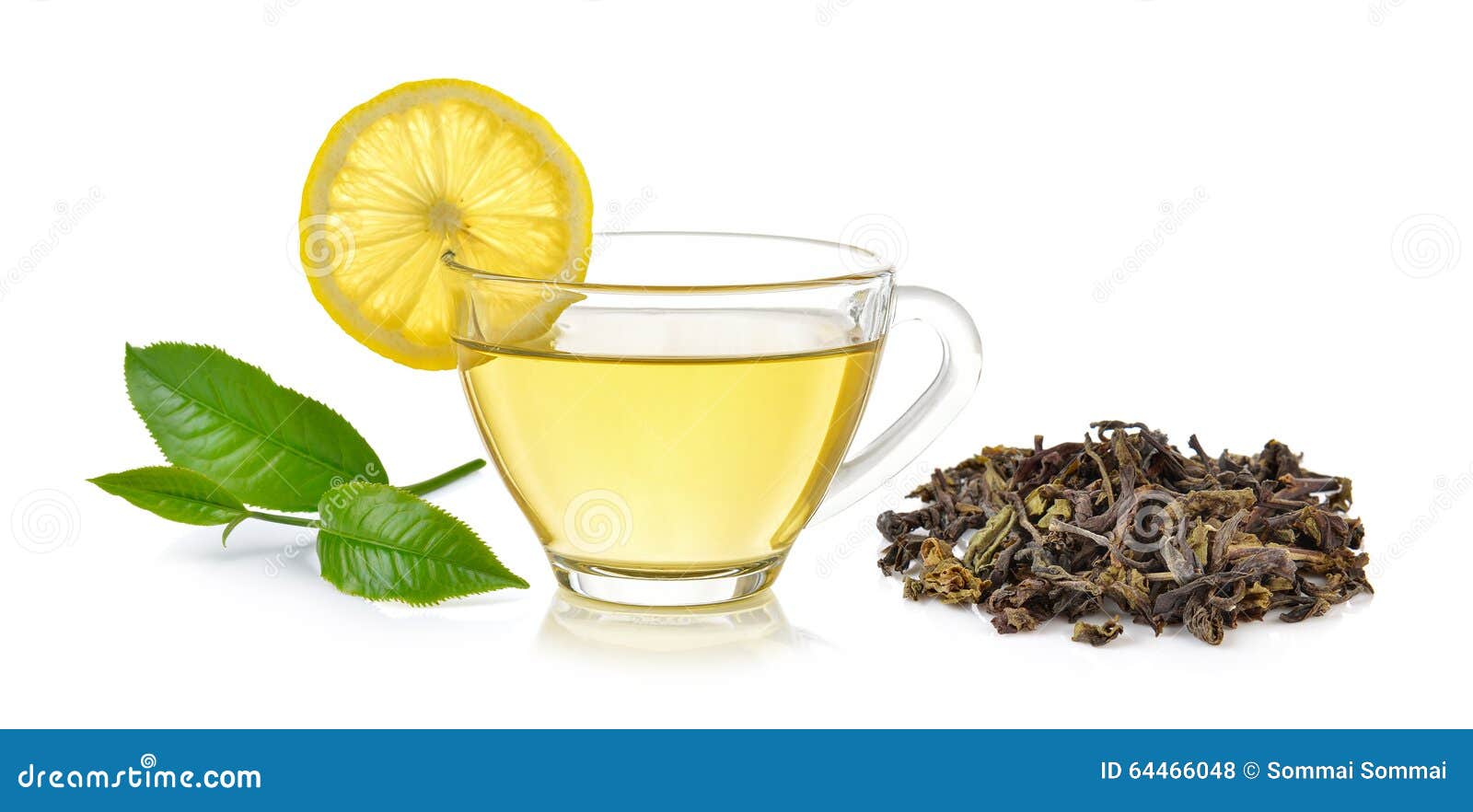 Glass of Lemon Tea on White Background Stock Photo - Image of healthy ...