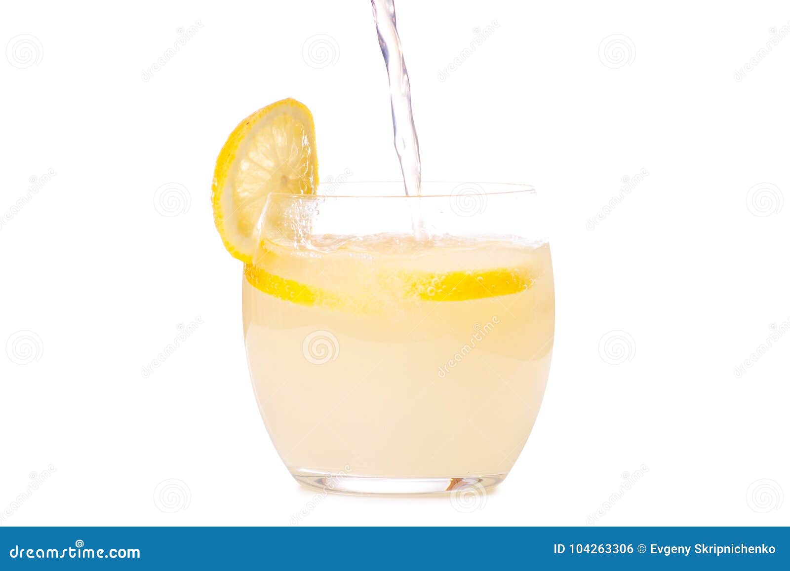 Glass of lemonade lemon stock photo. Image of cube, citru - 104263306