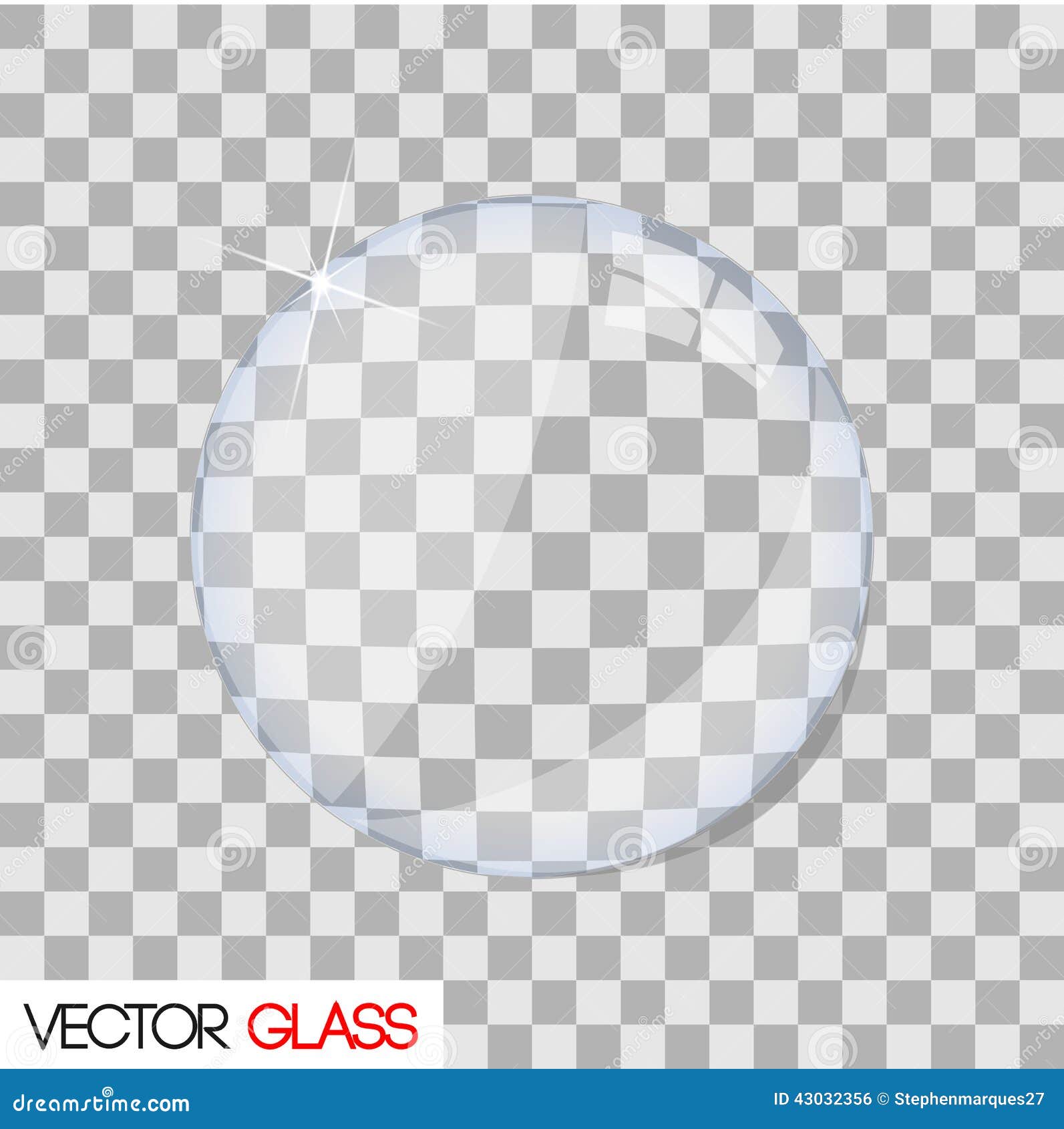 Glass Lens Illustration on a Checkered Background Stock Vector ...