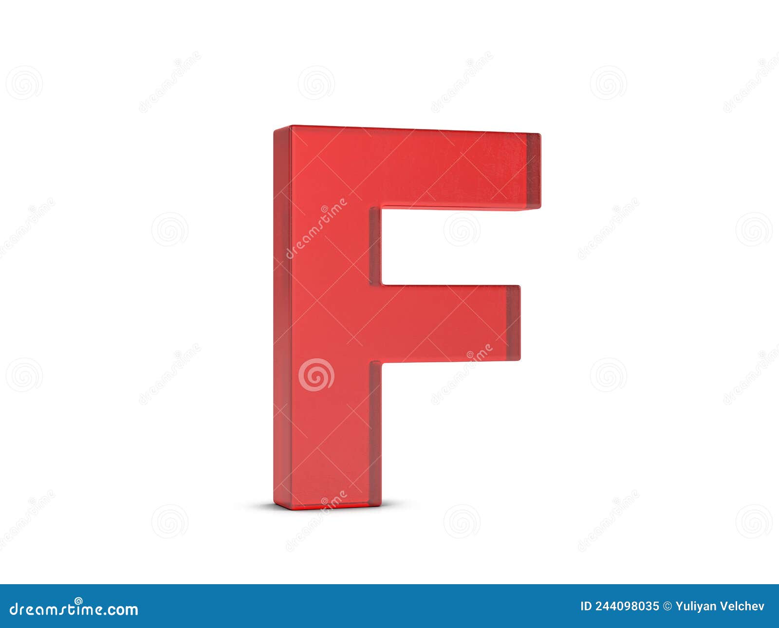 Glass letter F stock illustration. Illustration of typographic - 244098035